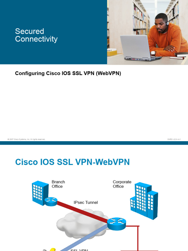 SECS04L07 - Configuring Cisco IOS SSL VPN (WebVPN) | PDF | Transport ...