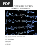 Pure Mathematics Sample Ia (U1) | PDF | Area | Volume