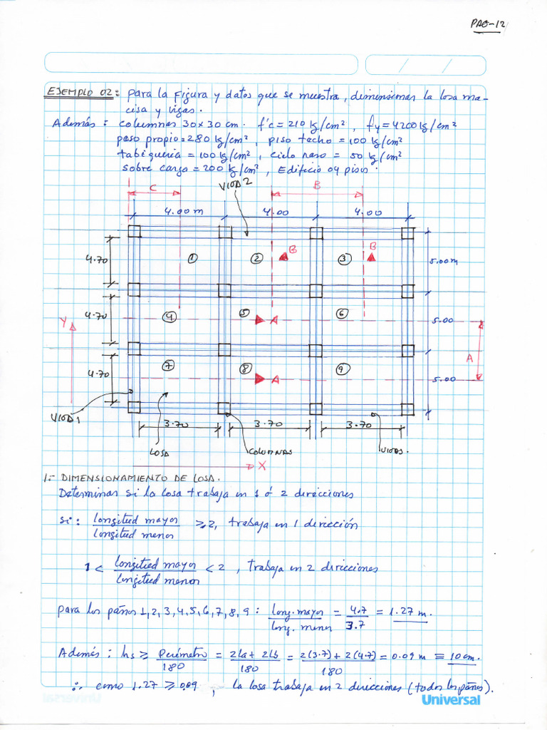 Losas, Vigas y Columnas | PDF