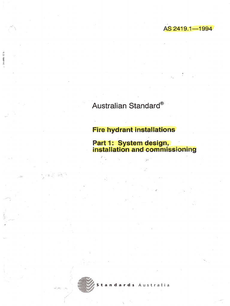 AS2419.1 - 1994 + Amdt 1 | PDF