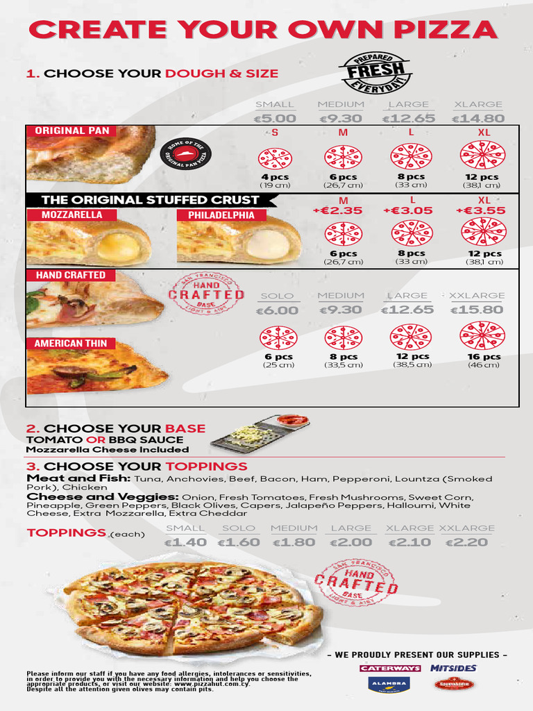 Delivery Menu | PDF | Sauce | Pizza