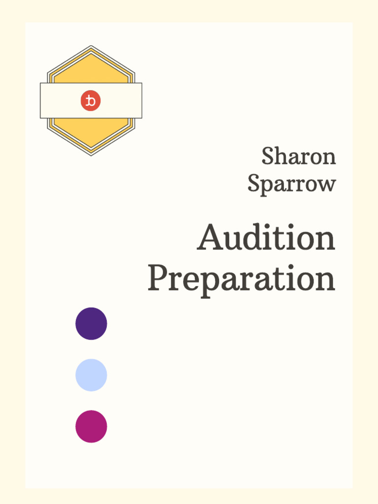 Audition Preparation - Sharon Sparrow - Tonebase Cello Workbook | PDF ...