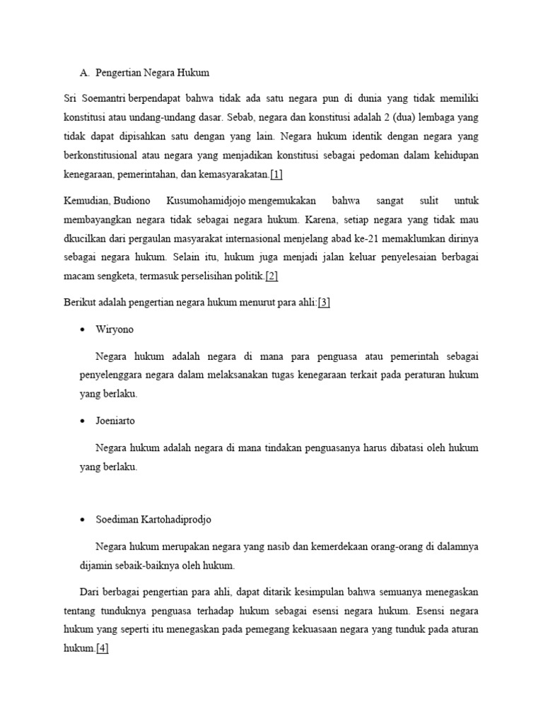 Pengertian Negara Hukum | PDF | Ilmu Sosial