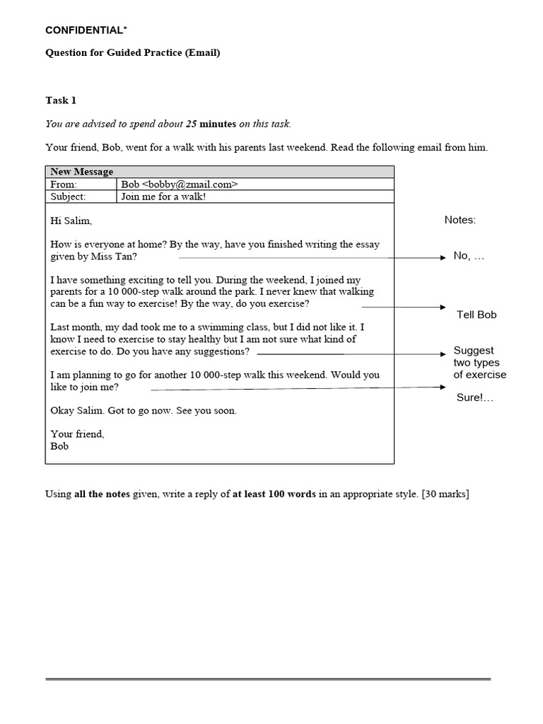 Email Writing Practice for Students | PDF
