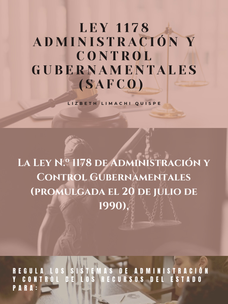 Ley 1178 | PDF | Auditoría | Economias