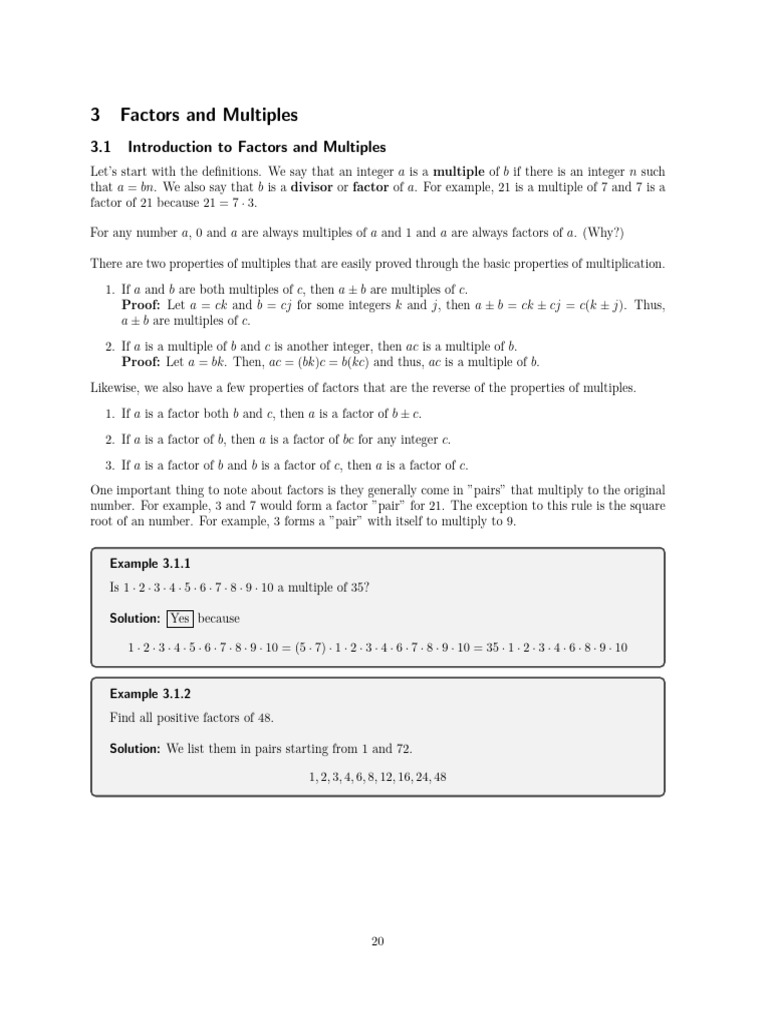 Free Lessons Prealgebra 03 | PDF | Prime Number | Numbers