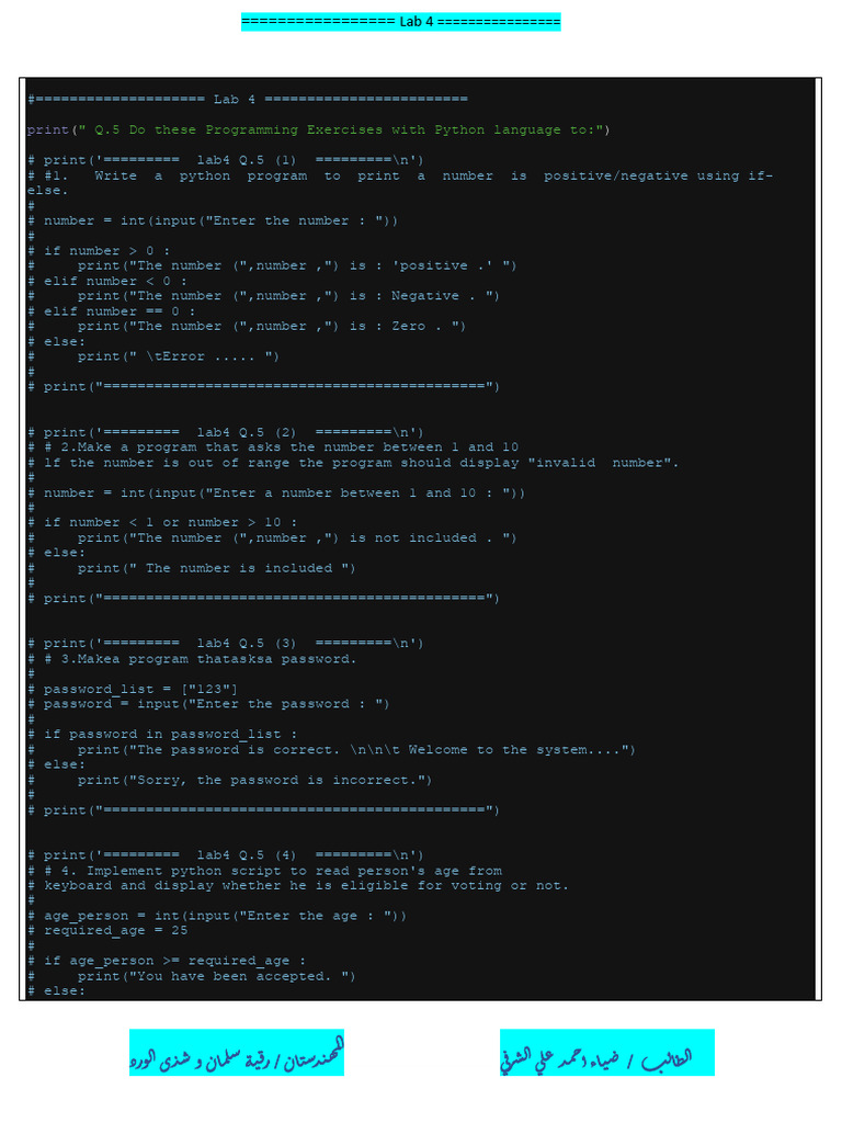 Lab 4 Pdf String Computer Science Computer Programming