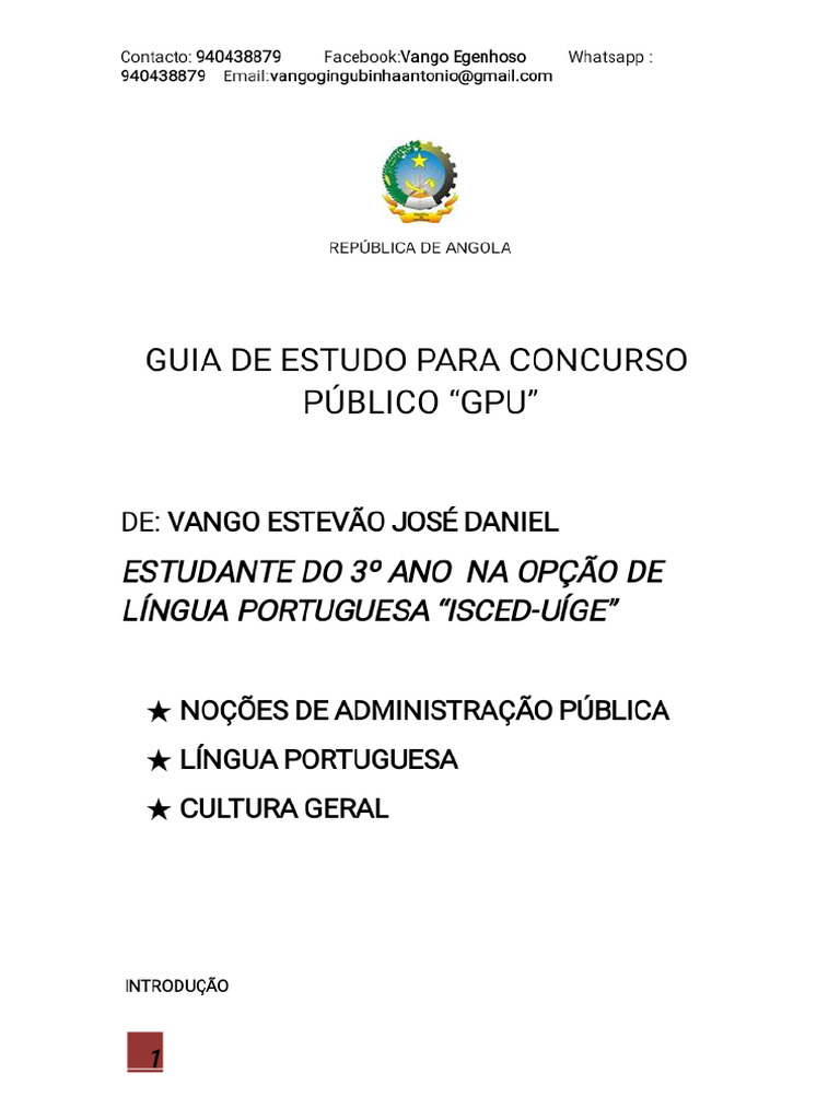 Guia para Concurso | PDF