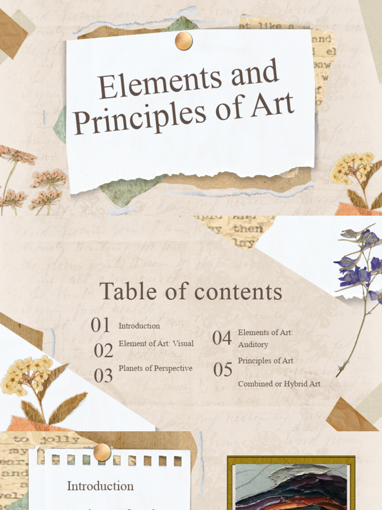 Elements and Principle of Art | PDF | Composition (Visual Arts ...