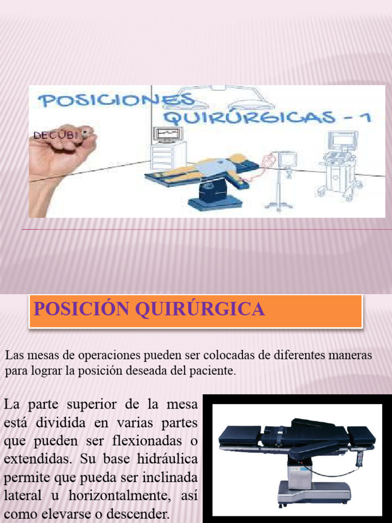 Posición Quirurgica | PDF | Abdomen | Pelvis