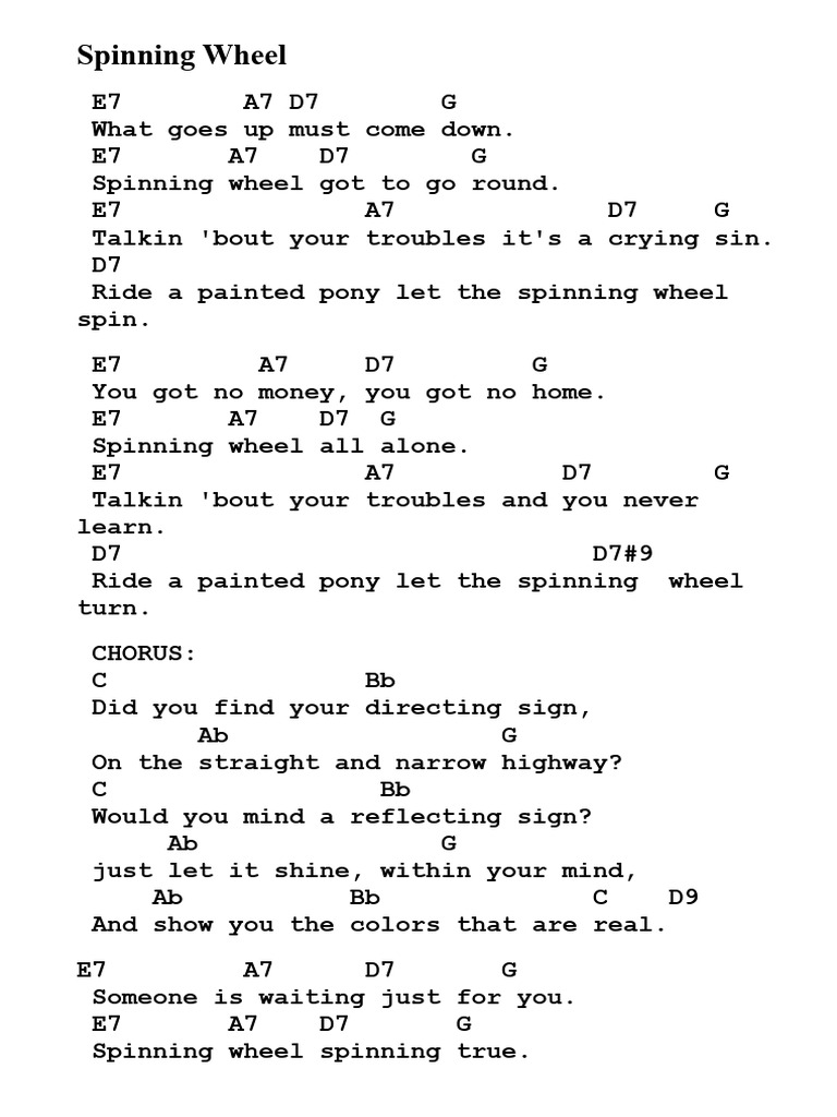 Spinning Wheel | PDF