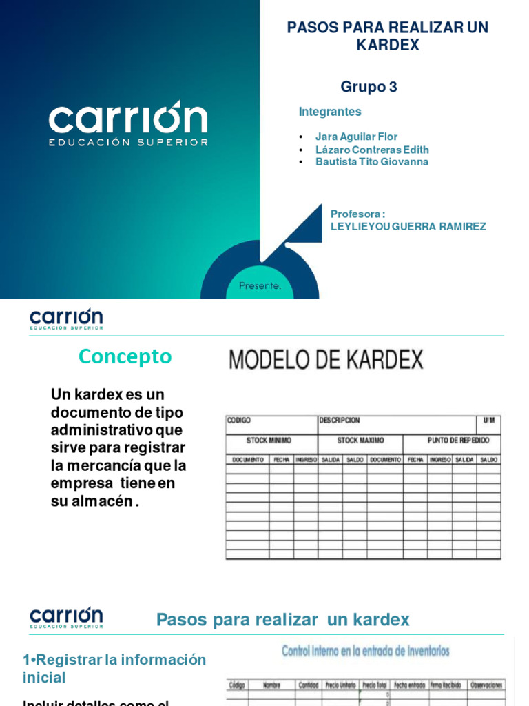 Kardex | PDF | Finanzas y dinero | Derecho