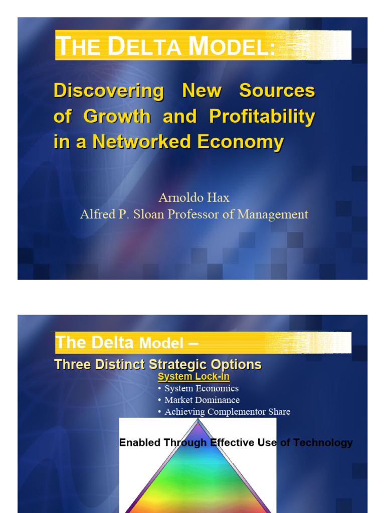 1 Hax Delta Model Extract | PDF | Marketing | Companies