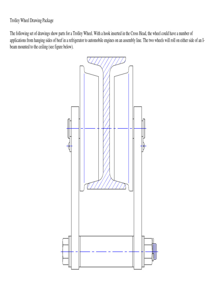 Trolley Wheel Drawing | PDF