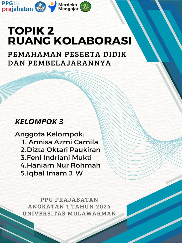 Topik 2 - Tugas 2.2-Ruang Kolaborasi-MK Pemahaman Peserta Didik dan Pembelajarannya | PDF