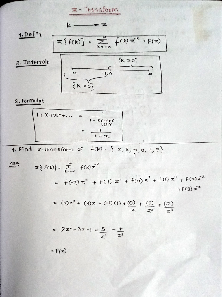 Z Transform Pdf