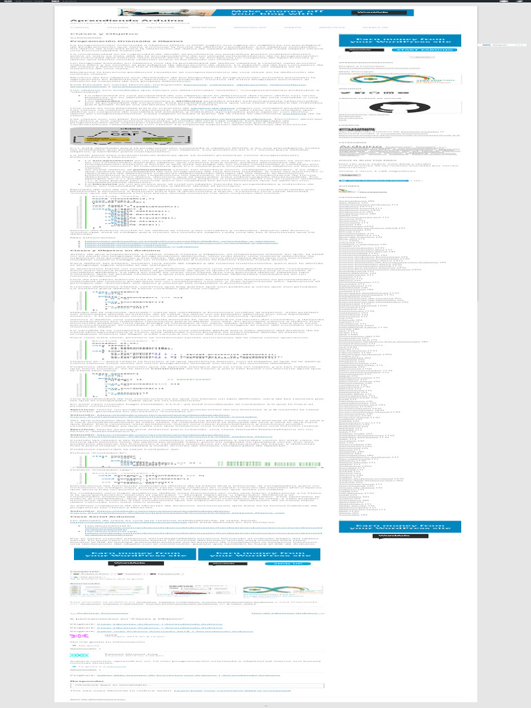 Clases y Objetos - Aprendiendo Arduino | PDF | Objeto (informática) | Programación orientada a ...