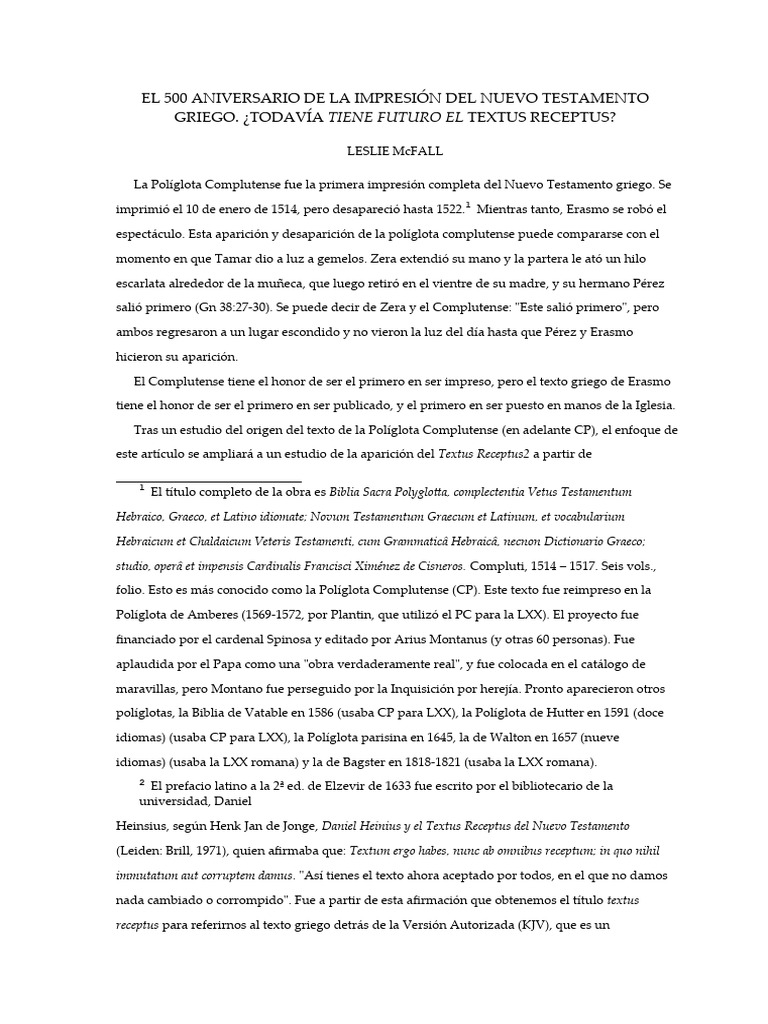 Leslie Mcfall 1 | PDF | King James Version | Biblia