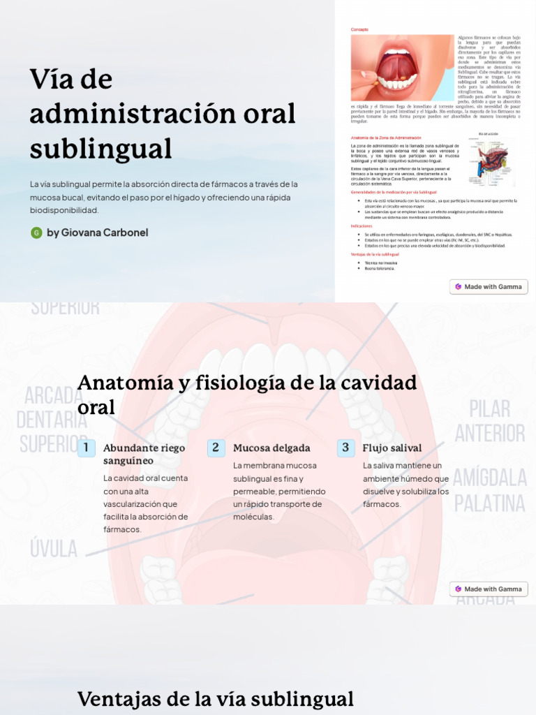Via-de-administracion-oral-sublingual | PDF | Medicamentos con receta ...