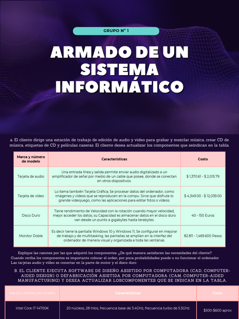 Práctica Sesión 4 - Armado de Un Sistema Informátivo Especializado | PDF | Microprocesador ...