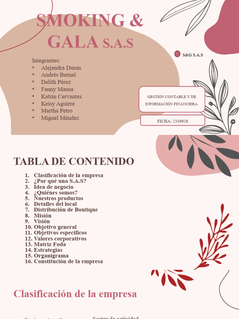 Smoking & Gala S.A.S: Moda Formal en Barranquilla | PDF | Business | Bancos