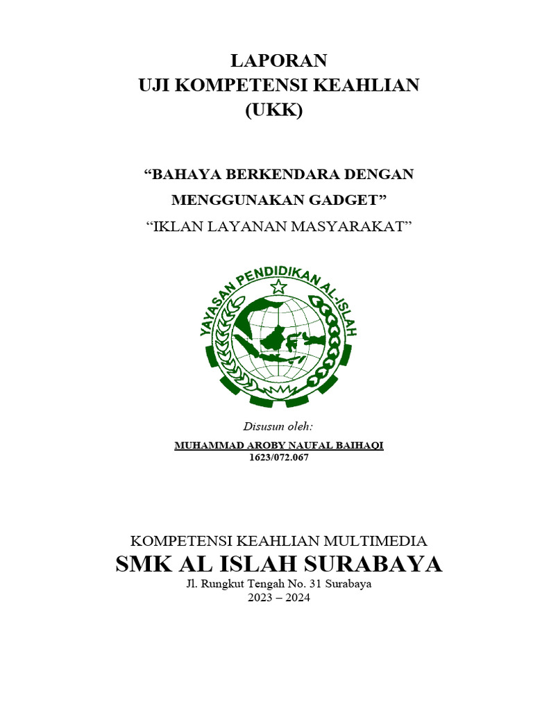 Laporan - Ukk - Aroby Revisi1 | PDF