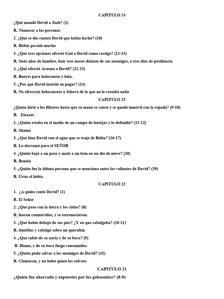 2 DE SAMUEL | PDF | David | Pueblo bíblico