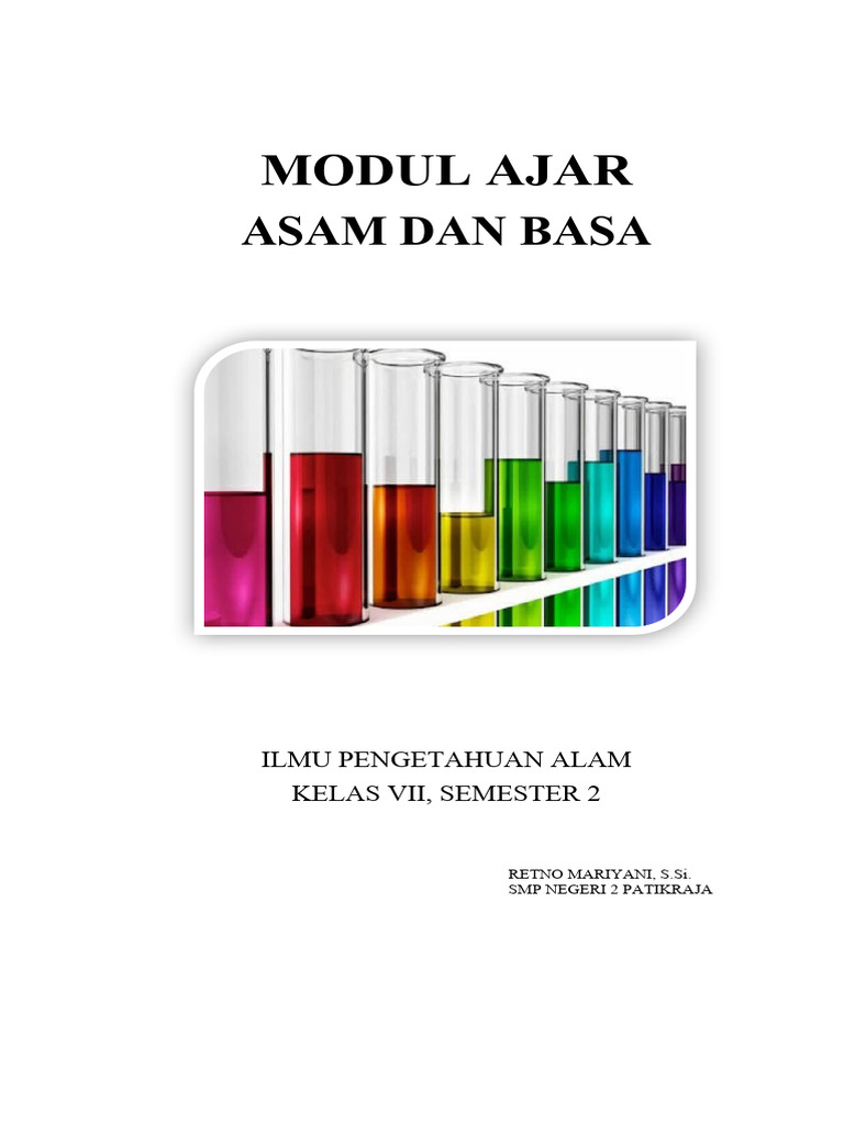Modul Ajar 7 Asam Basa 1 Kinerja | PDF