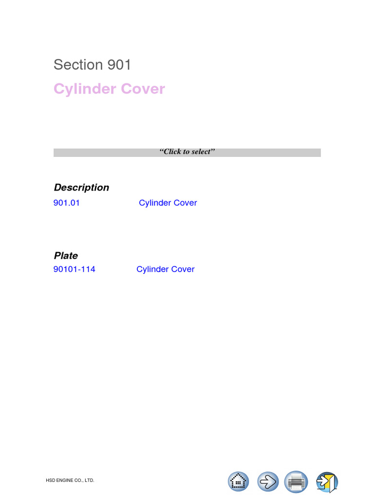 Section 901: Cylinder Cover | PDF | Valve | Cylinder (Engine)