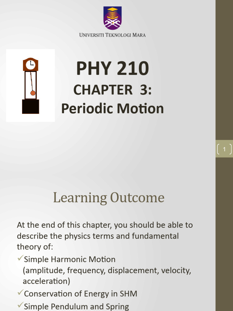 PHY 210 Chapter 3 | PDF | Force | Oscillation