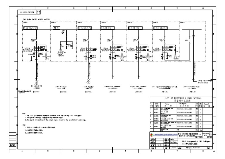 D0201-001-SLD & Arrangement of 20kV Switchgear | PDF
