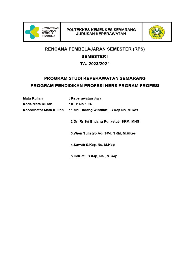 Format KOSONG RPS JIWA Docx-1 | PDF