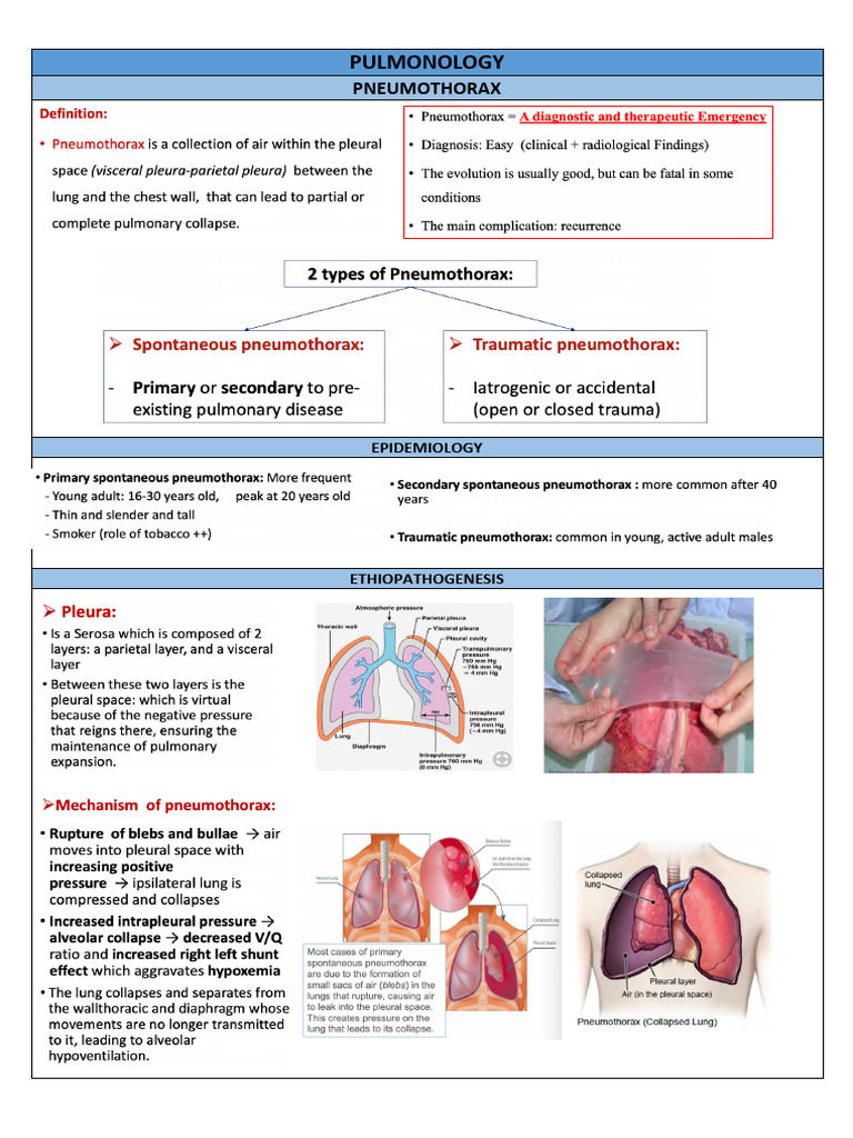 Pneumothorax | PDF | Self-Improvement