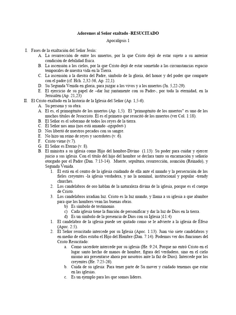 Adoremos Al Señor Exaltado | PDF | La resurrección de Jesús | Cristo ...