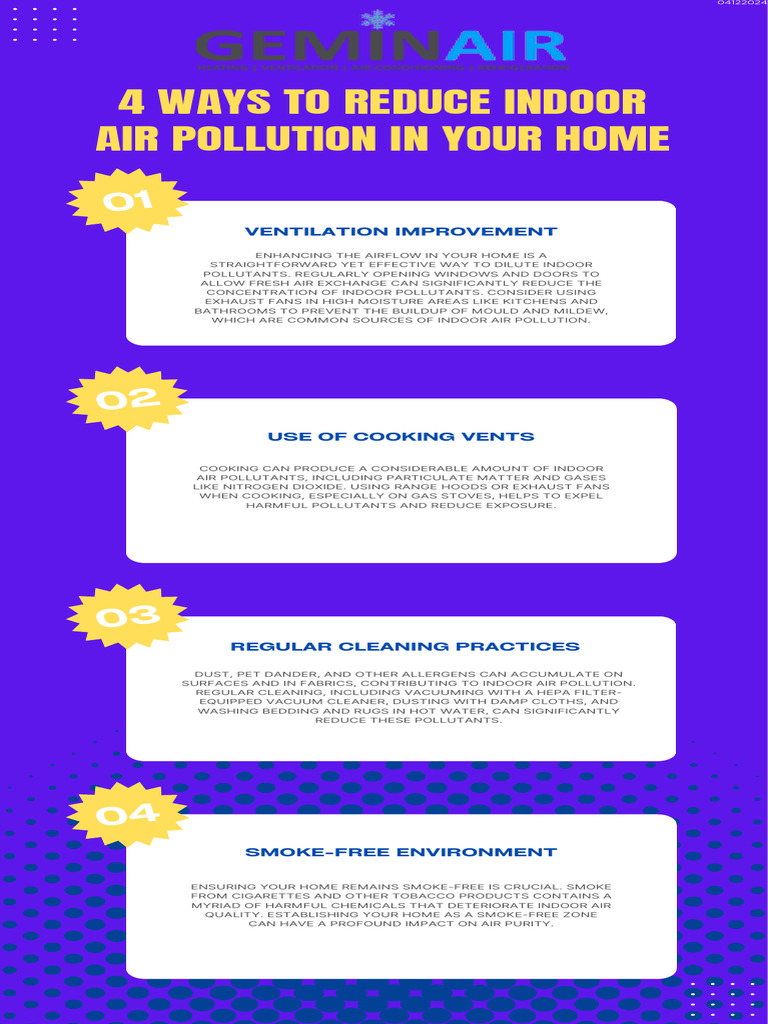 4 Ways To Reduce Indoor Air Pollution in Your Home | PDF