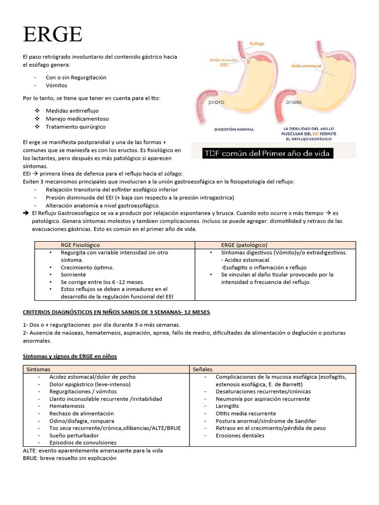 Erge | PDF | La enfermedad por reflujo gastroesofágico | Enfermedades y trastornos