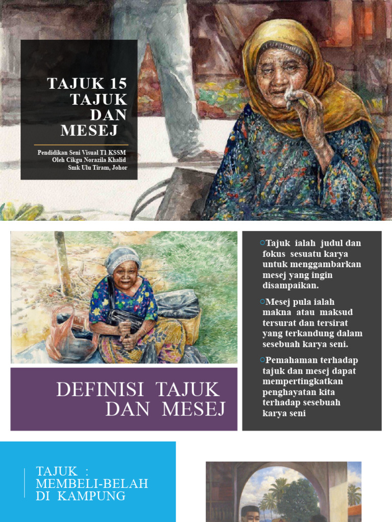 PSV T1 KSSM Tajuk 15 TAJUK DAN MESEJ Zila Khalid ) | PDF