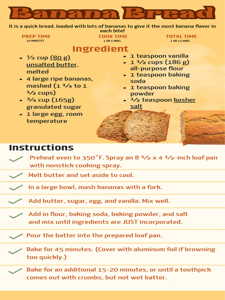 Infograpic (Banana Bread) | PDF