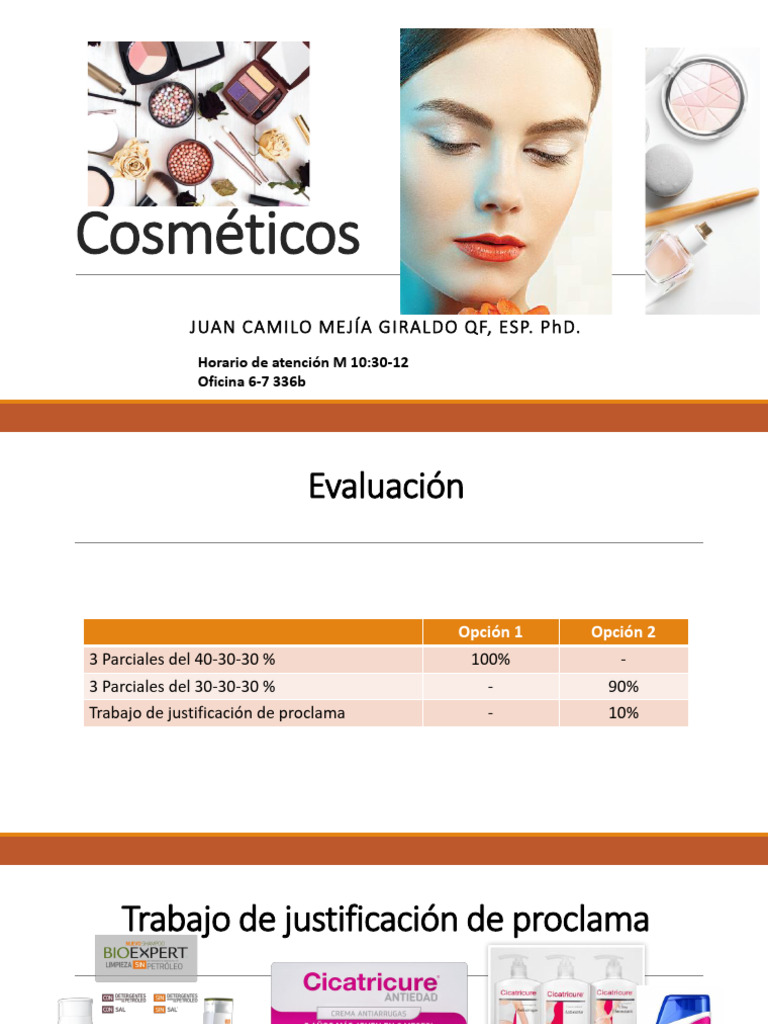 Cosméticos Introduccion | PDF | Tensioactivo | Productos cosméticos