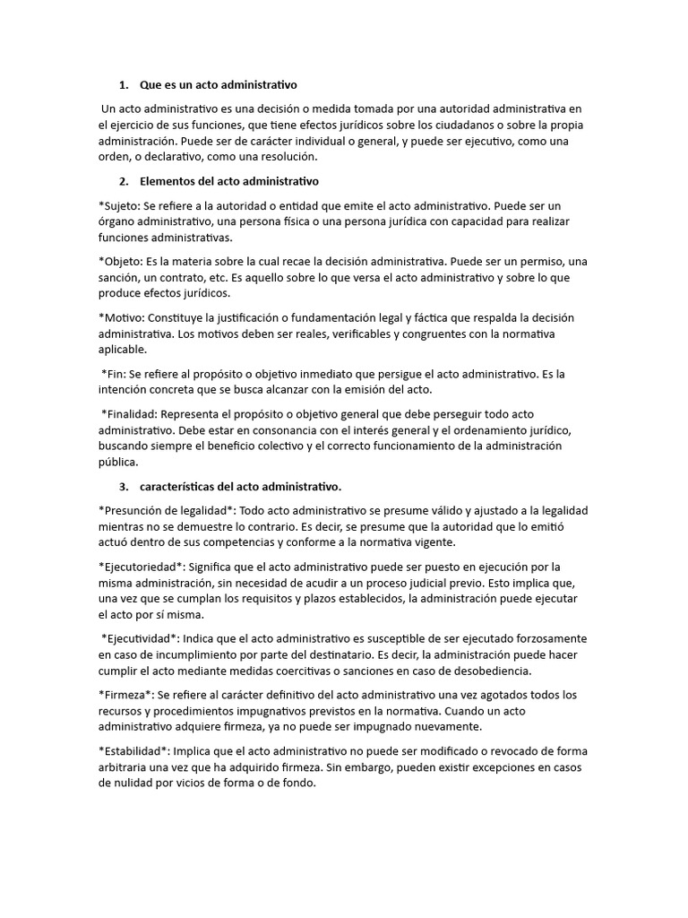 Que Es Un Acto Administrativo | PDF | Gobierno | Justicia