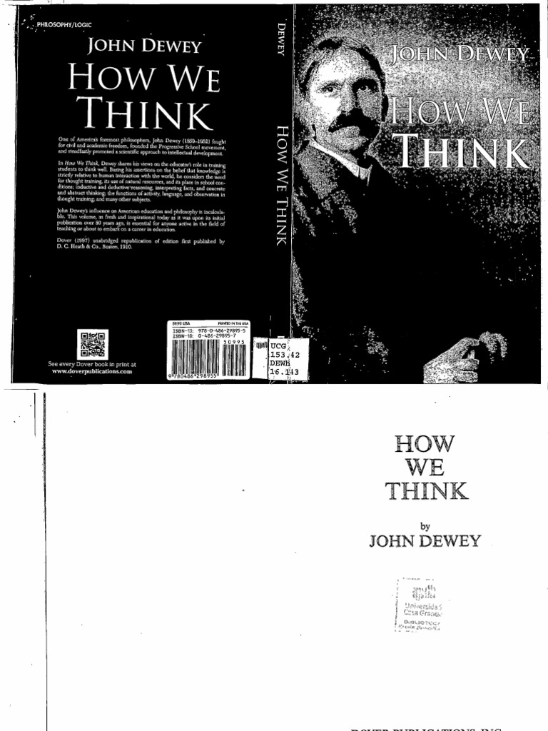 Dewey (1997) - How We Think. Dover Publications. | PDF