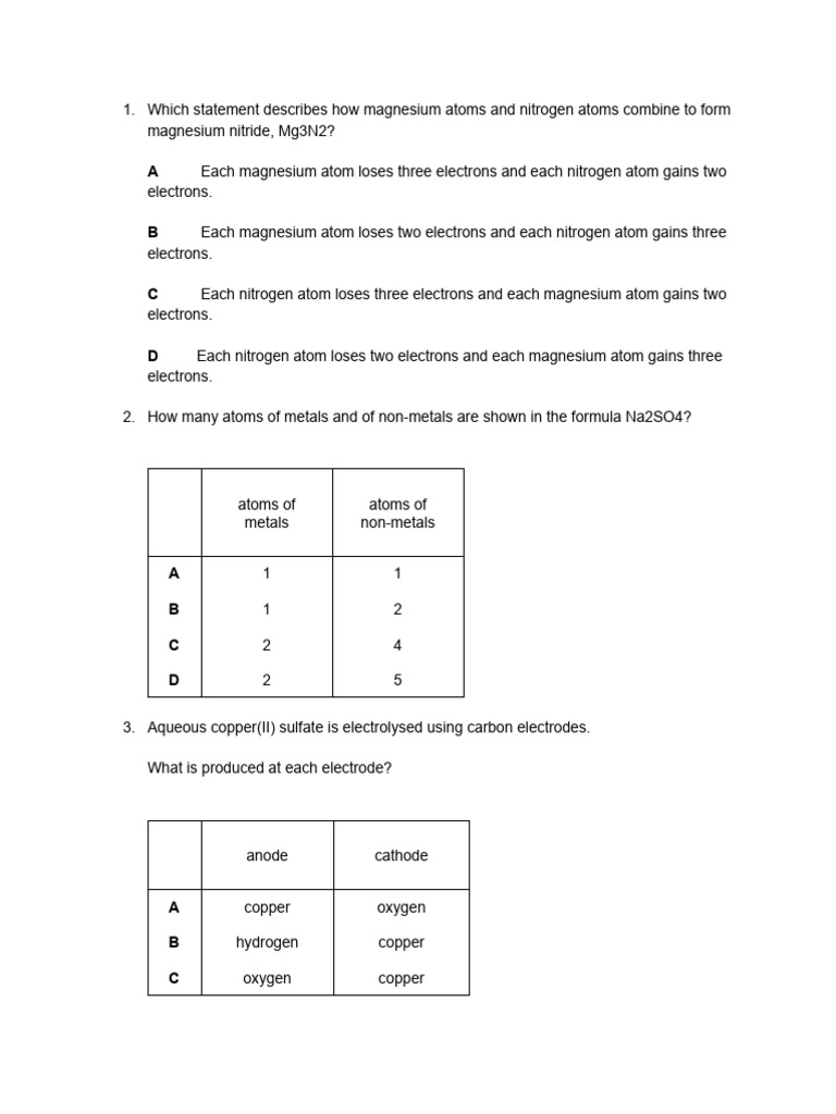 CHEMISTRY | PDF | Redox | Atoms
