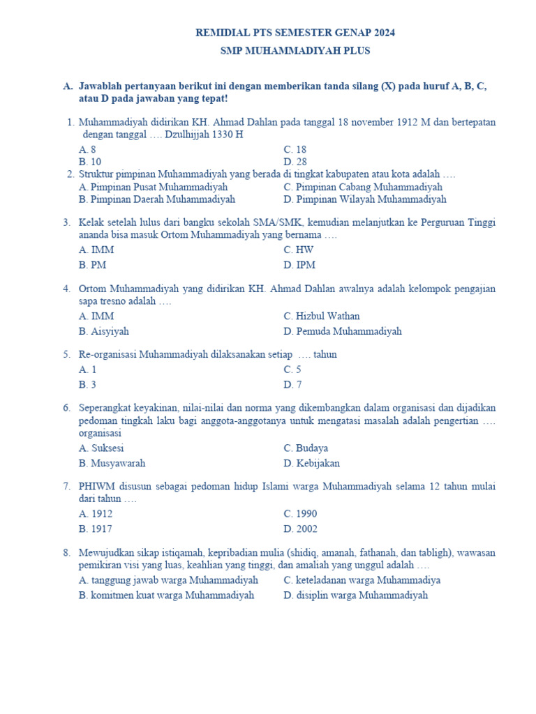 Soal Remidial KMD Kelas 8 SMT Genap | PDF | Karier & Perkembangan