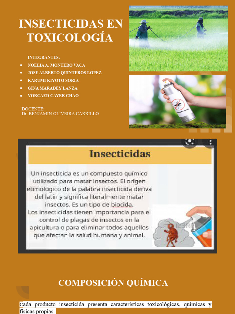 Insecticidas en Toxicologia | PDF | Insecticida | Pesticida