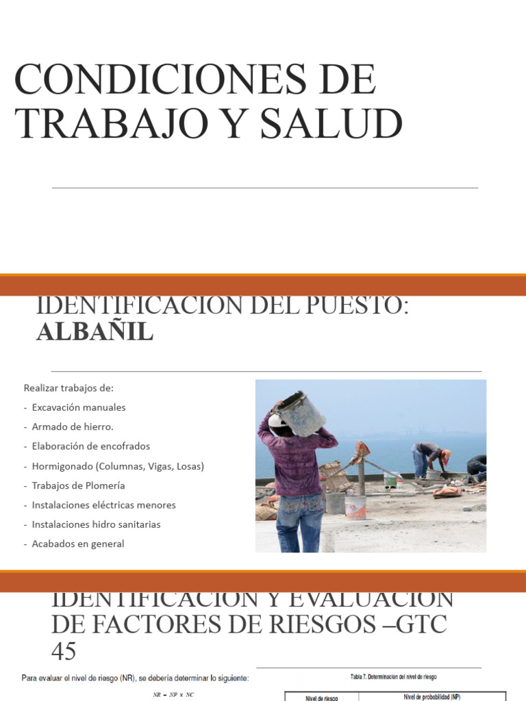 Condiciones de trabajo y Salud | PDF | Medicina | Causas de la muerte