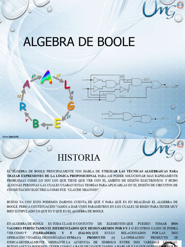 Algebra de Boole | PDF | Álgebra de Boole | Enseñanza de matemática