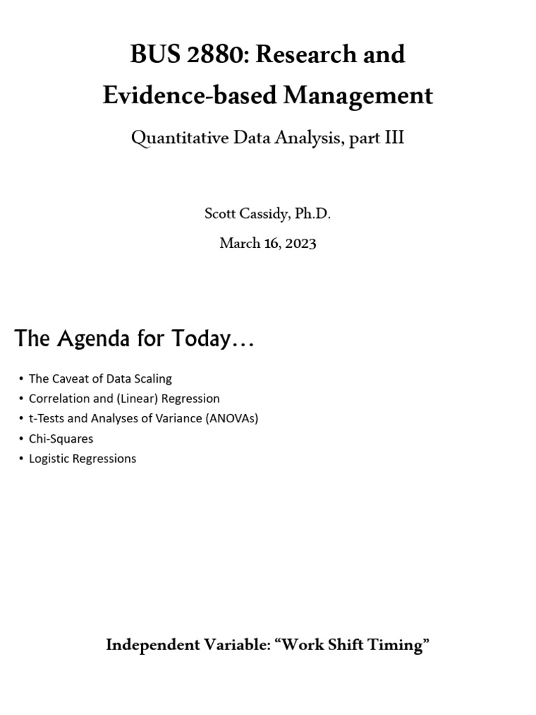 Quantitative Data Analysis Techniques | PDF | Statistics | Linear Regression