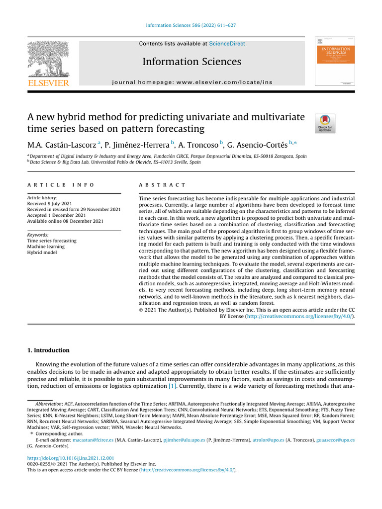 A New Hybrid Method For Predicting Univariate and Multivariate Time Series Based On Pattern ...