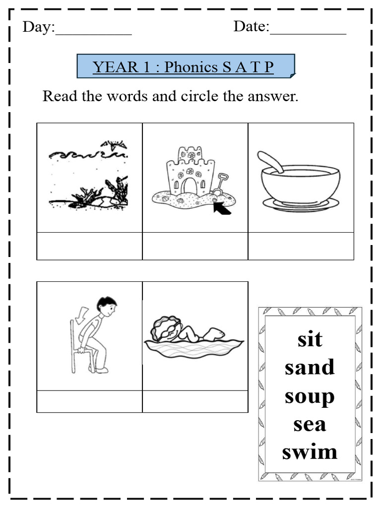 SATP Phonics Worksheet | PDF