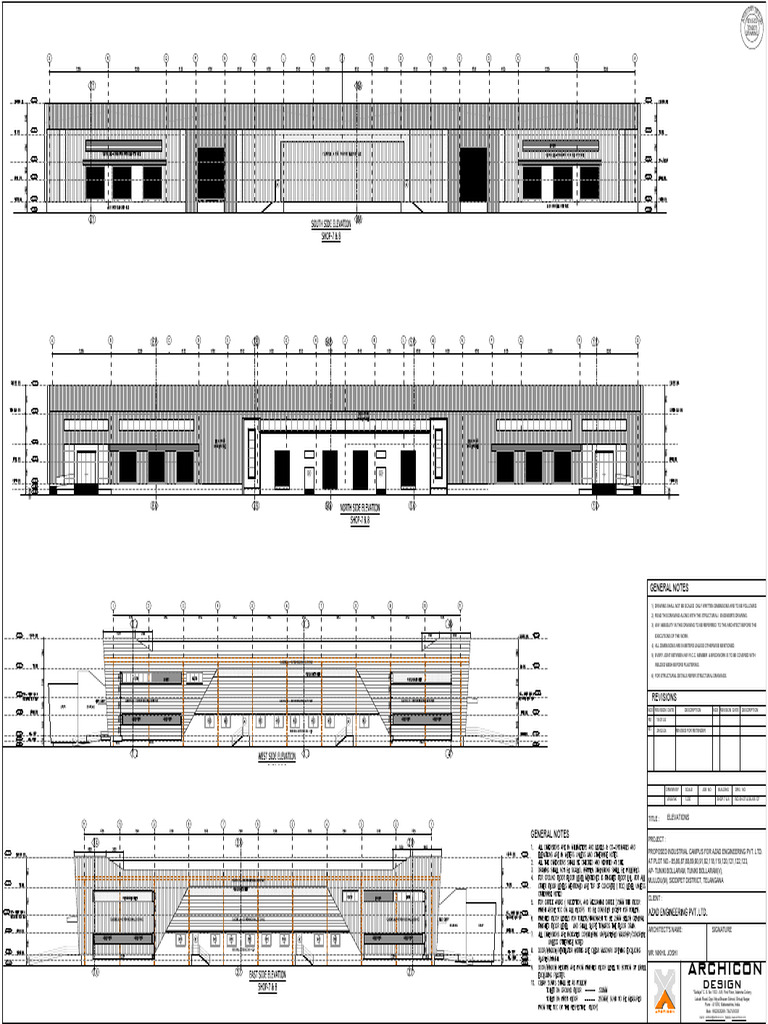 Shop Elevations for Industrial Campus | PDF